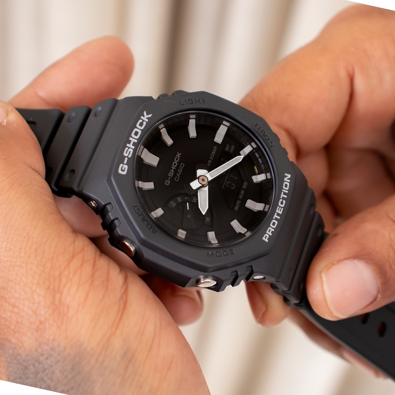 Relógio Masculino Casio G-Shock Anadigi GA-2100-1ADR - RBM RELÓGIOS