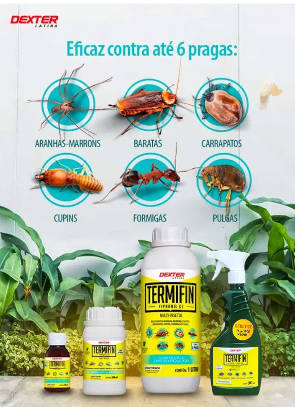 Inseticida Termifin Fipronil Ce Multi-insetos - 50ml Dexter - AgroJão