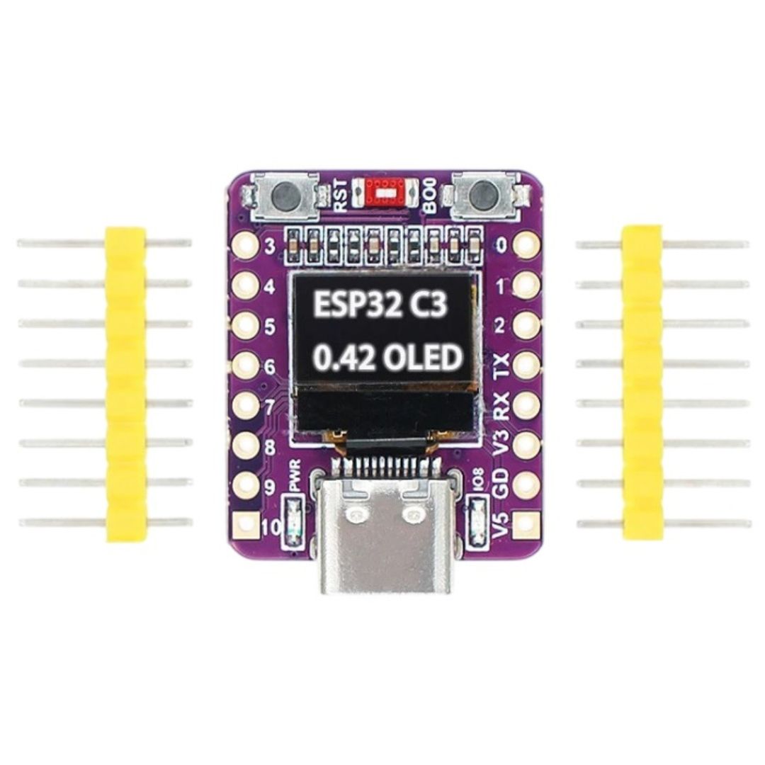 Módulo ESP32-C3 0.42" OLED – Conectividade WiFi + Bluetooth, USB Tipo ...