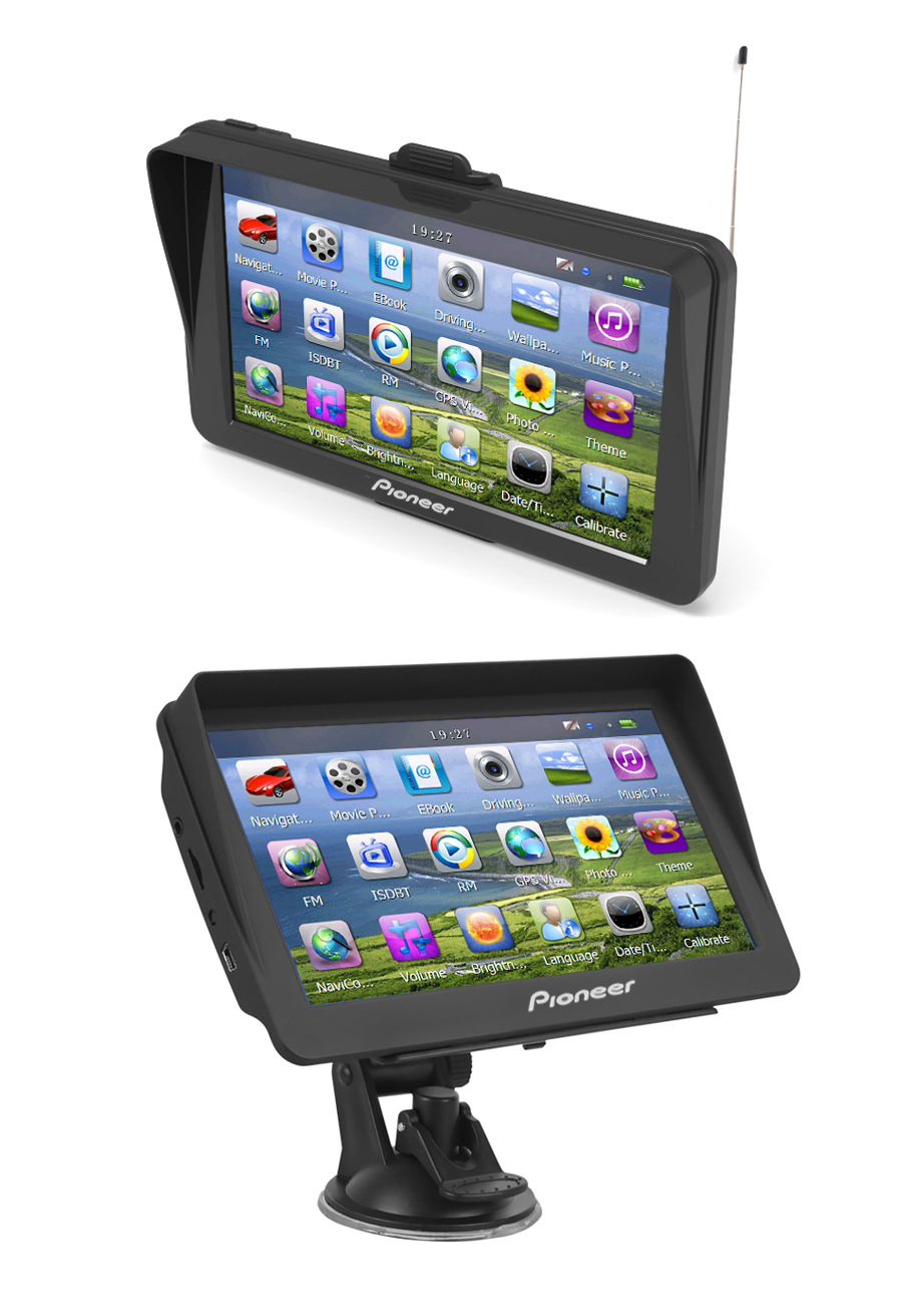 GPS Automotivo 7.0 GA-TV700 Windows CE 6.0 256MB RAM + TV Digital + 8GB ...
