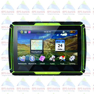 GPS para Motocicletas de 4,3" IPX7 256MB RAM com 8GB e Bluetooth + iGO ...