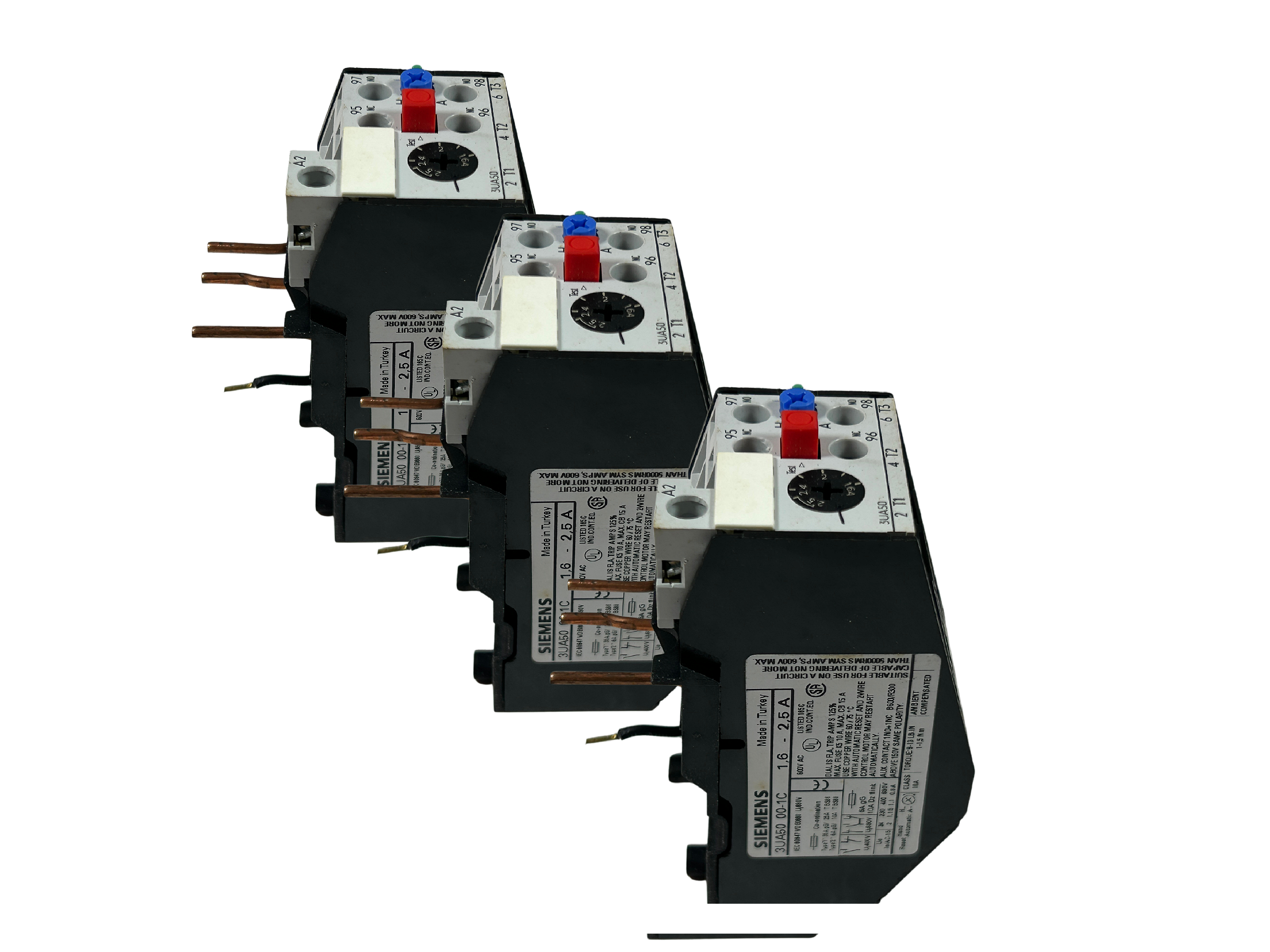 3 pçs Relé de Sobrecarga 1,6-2,5A 3UA5000-1C Siemens - Queima Estoque ...