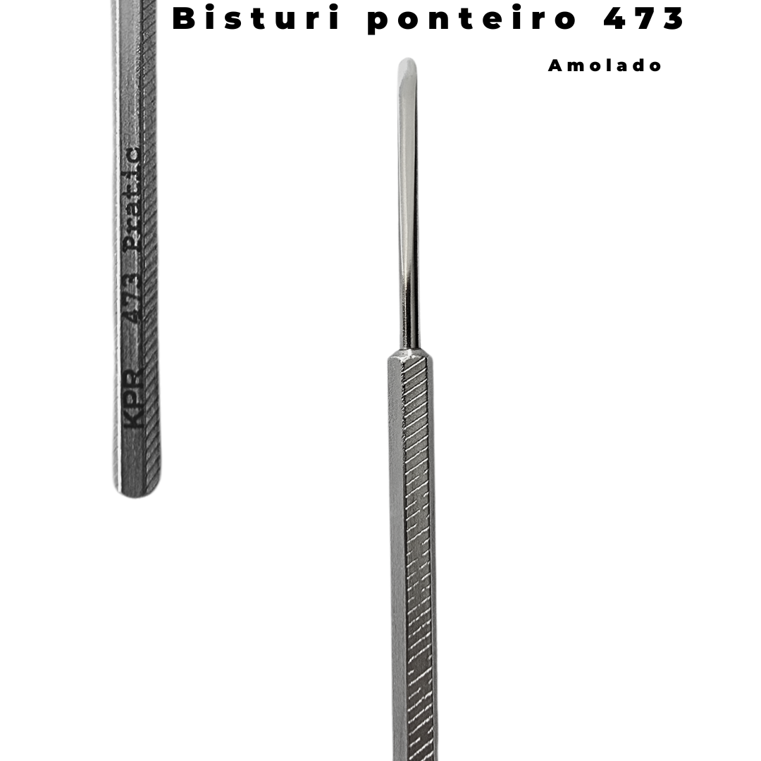 BISTURI PONTEIRO 473 PRATIC (KPR) AMOLADO - Podologo Maurelio Neto
