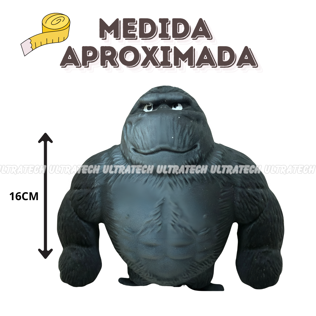 Brinquedo Indestrutível Macaco Boneco Squish Apertar Estica - IGOLINO ...