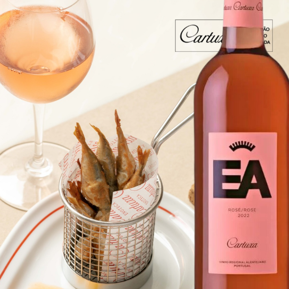 Vinho Rosé Português Cartuxa EA 750ml - MV Vinhos e espumantes