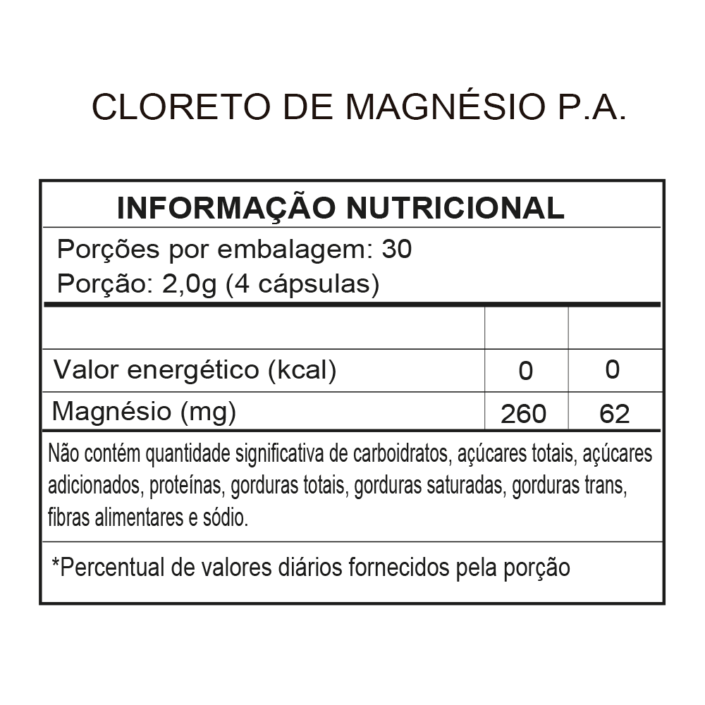 Cloreto de Magnésio P.A Prime Ervas - FITOPRIME