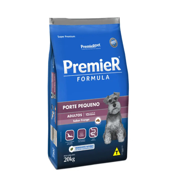 Ração Premier Fórmula Cães Adultos Raças Pequenas Frango 20kg - Império ...