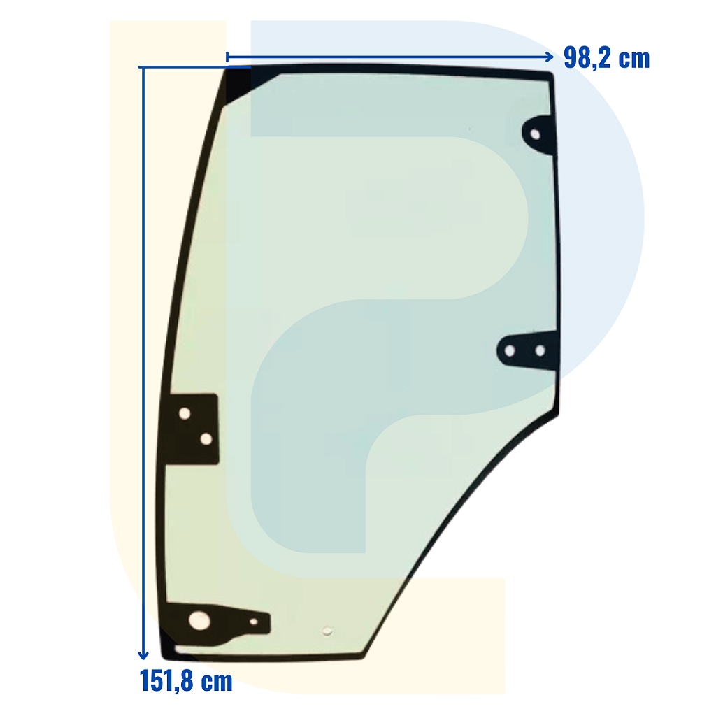 Vidro da Porta Esquerda Trator Case Magnum 180 a 335 - MaqVidros - Para ...