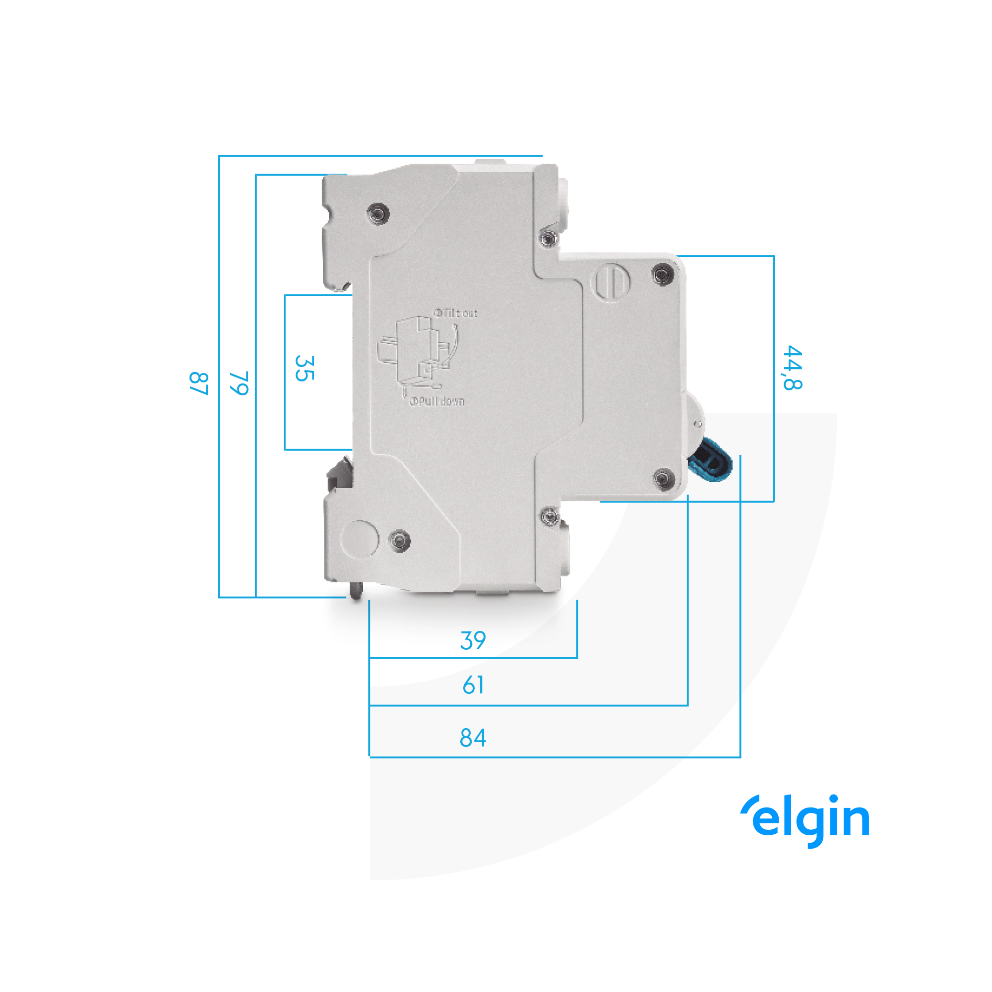 Disjuntor Monopolar 1 Polo 6a Termomagnético Curva C - JALS ELETRICA LTDA