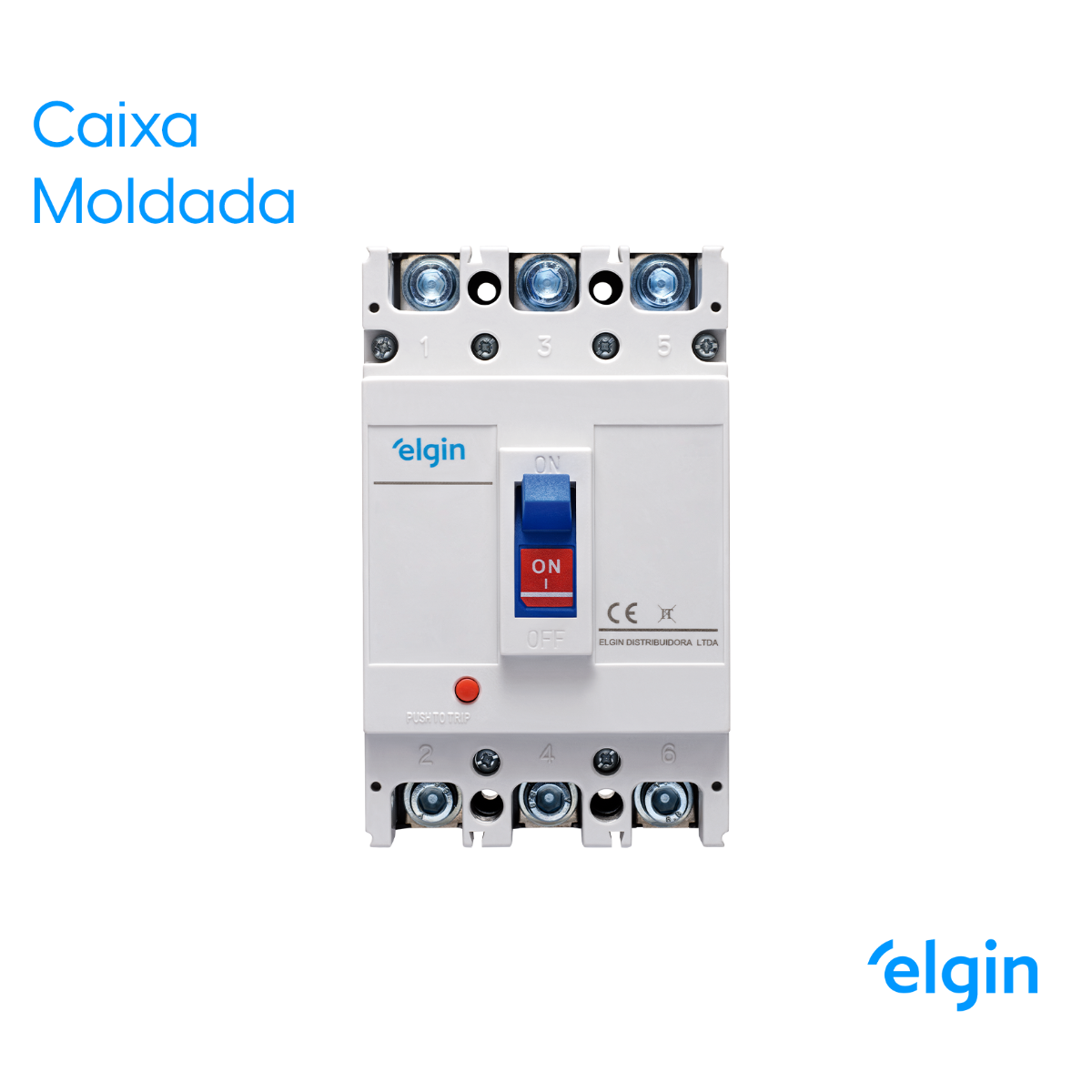 Disjuntor Caixa Moldada 3 Módulos Tripolar De 160a - Elgin - JALS ELETRICA LTDA
