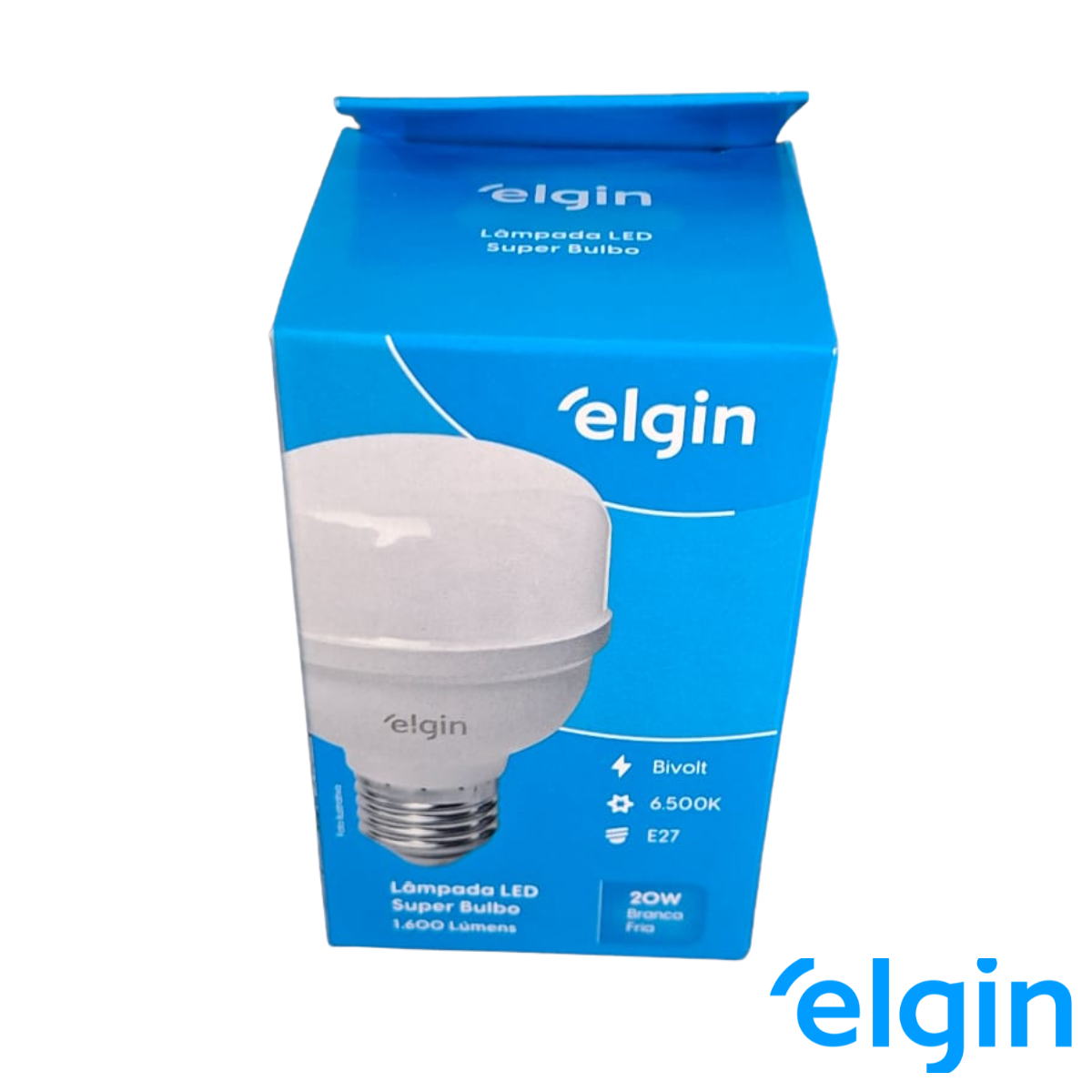 Lâmpada Super Bulbo LED 20W Branca Fria E27 6500K Bivolt Elgin - JALS ...
