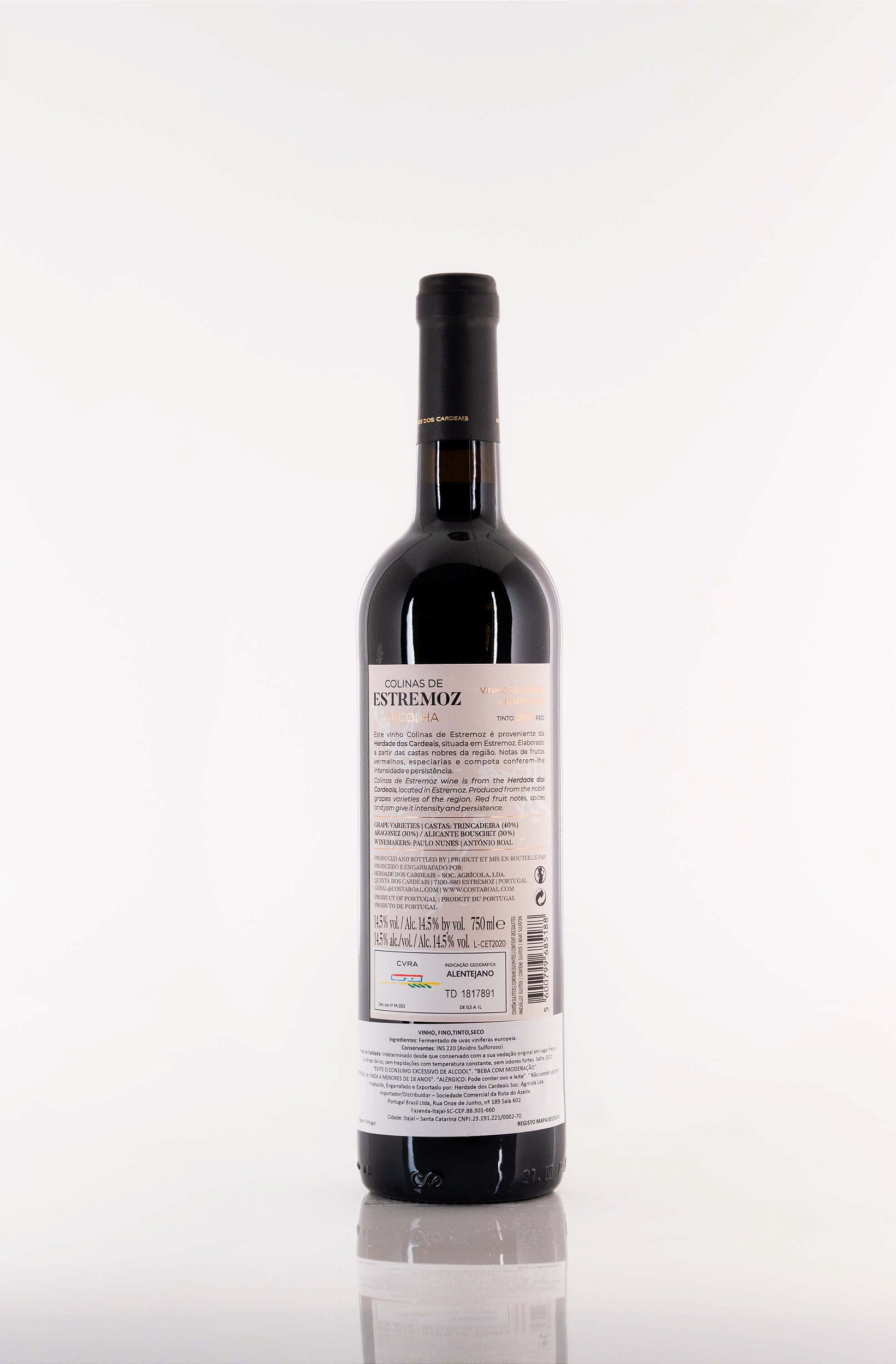 Vinho Tinto Colina de Estremoz Costa Boal - Experiência Inigualável ...