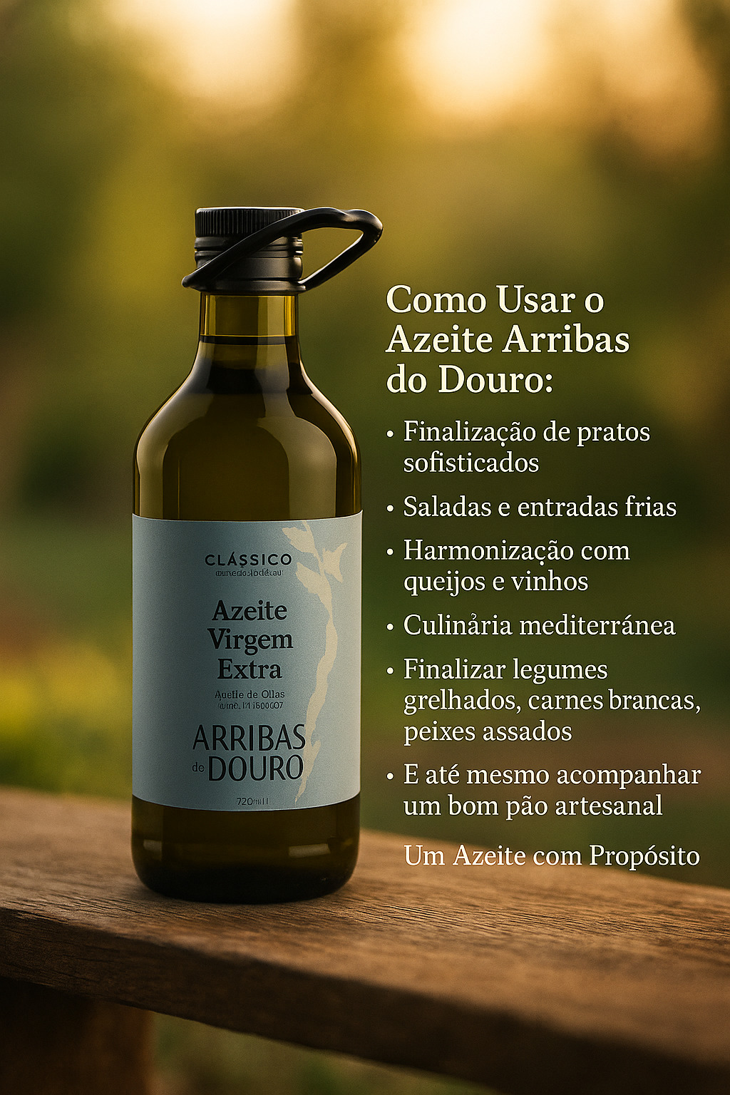 Azeite de Oliva Extra Virgem Clássico Arribas do Douro Galão 3l - Vin and Wines