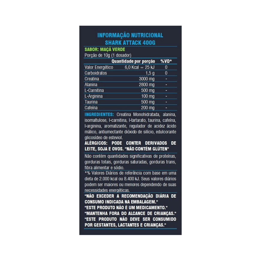 Shark Attack Maçã Verde 400g MaxTech Nutrition - MaxForm Suplementos ...