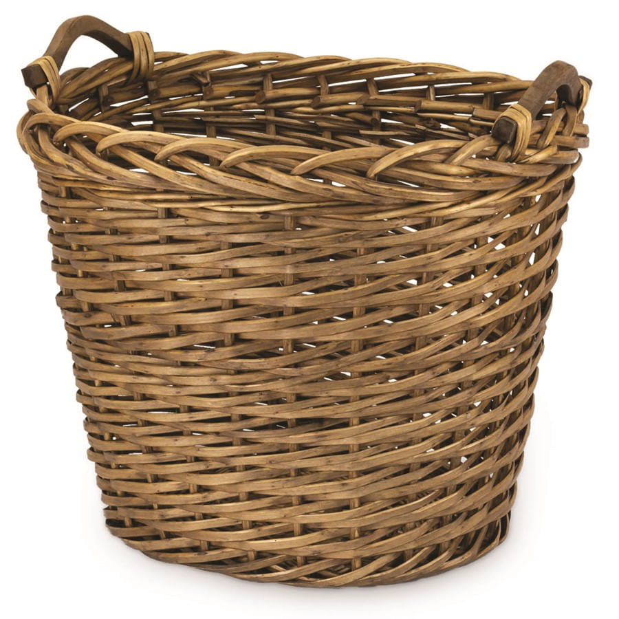 Cestos de Vime em Madeira Oval Salgueiro com Borda P/M/G - Festas da 25 ...