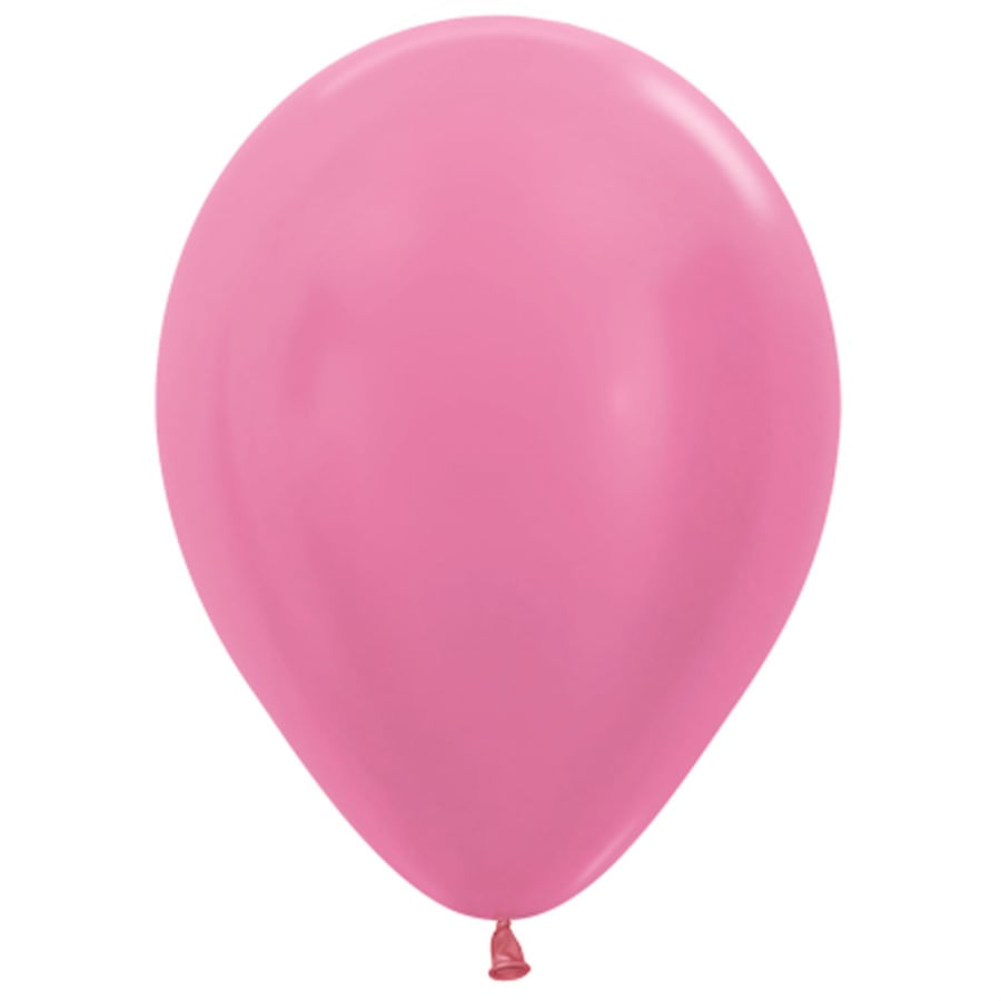 Balão Latex Satin Fucsia 5 / 13cm - Pacote com 50 Un - Festas da 25 ...