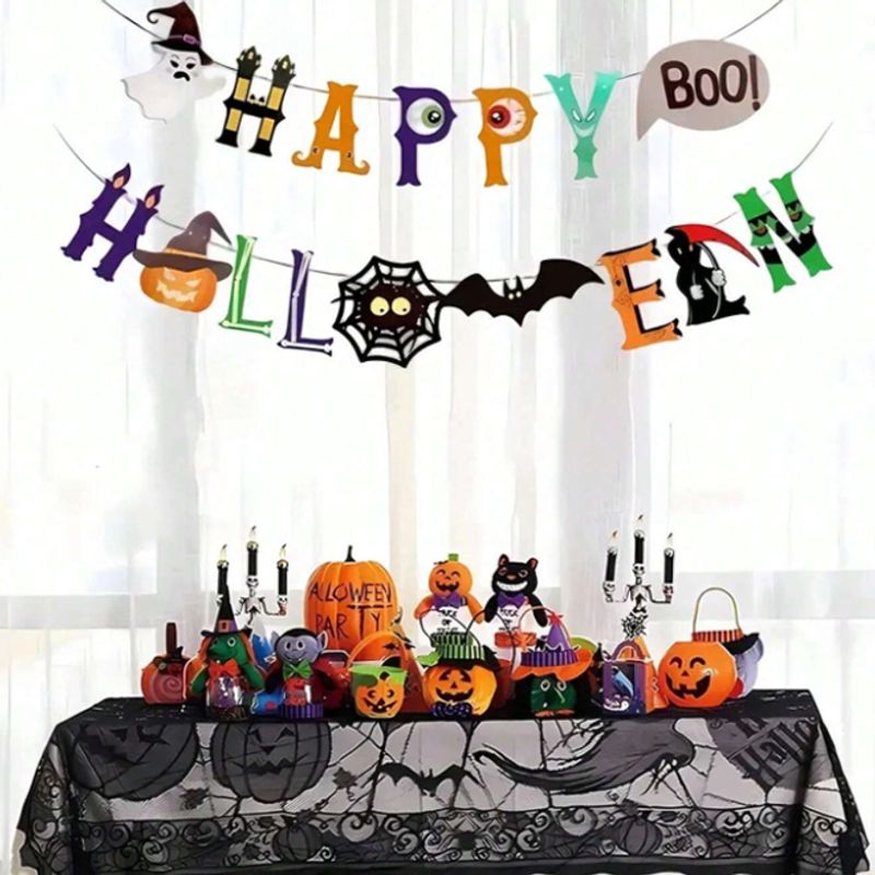 Faixa Happy Halloween Boo 2m - Decoração Temática de Halloween - Festas ...
