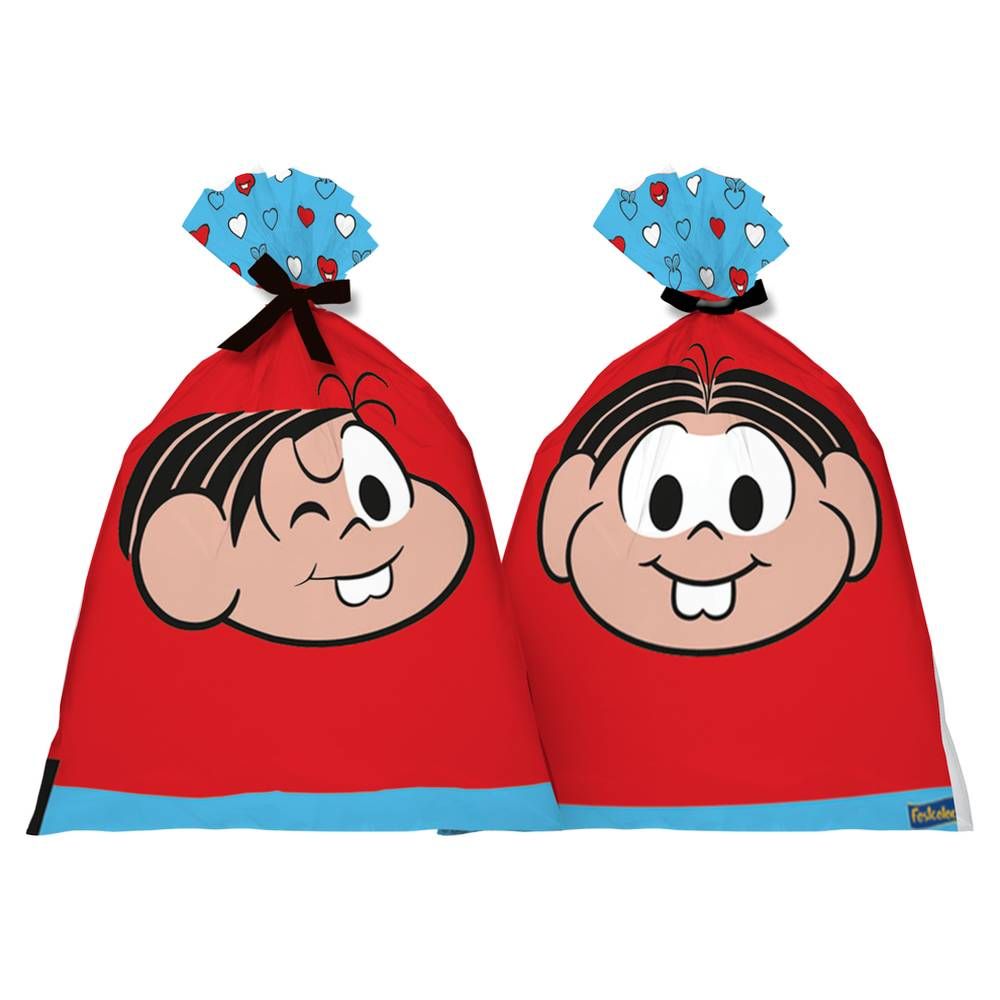 Sacola Plástica Mônica Core - Festcolor - Embalagens da 25 - A maior ...