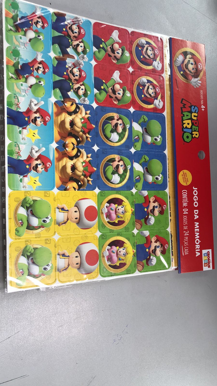 Lembrancinha Licenciada - Jogo Da Memória Super Mario - Festas da 25 ...