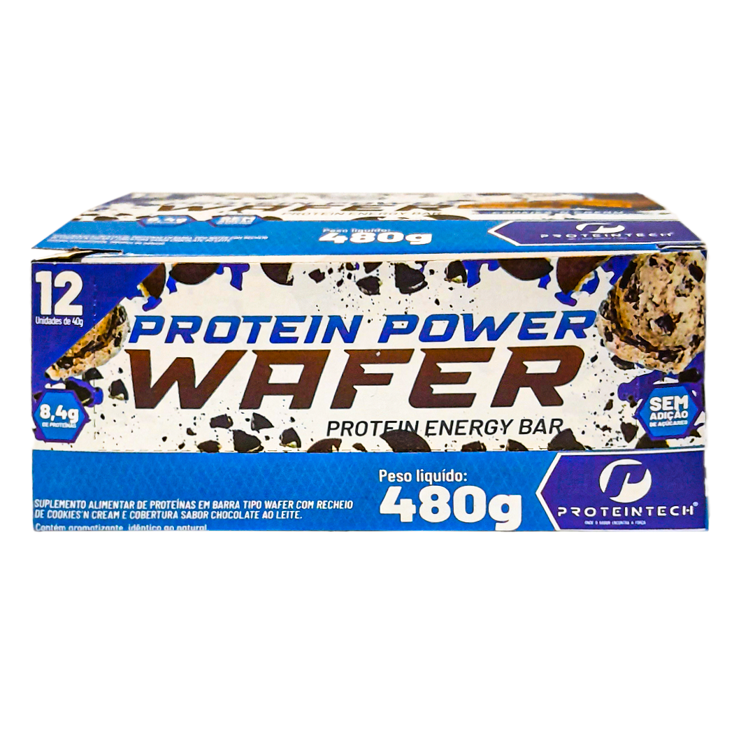 Display Protein power wafer sabor cookies'n cream - Proteintech