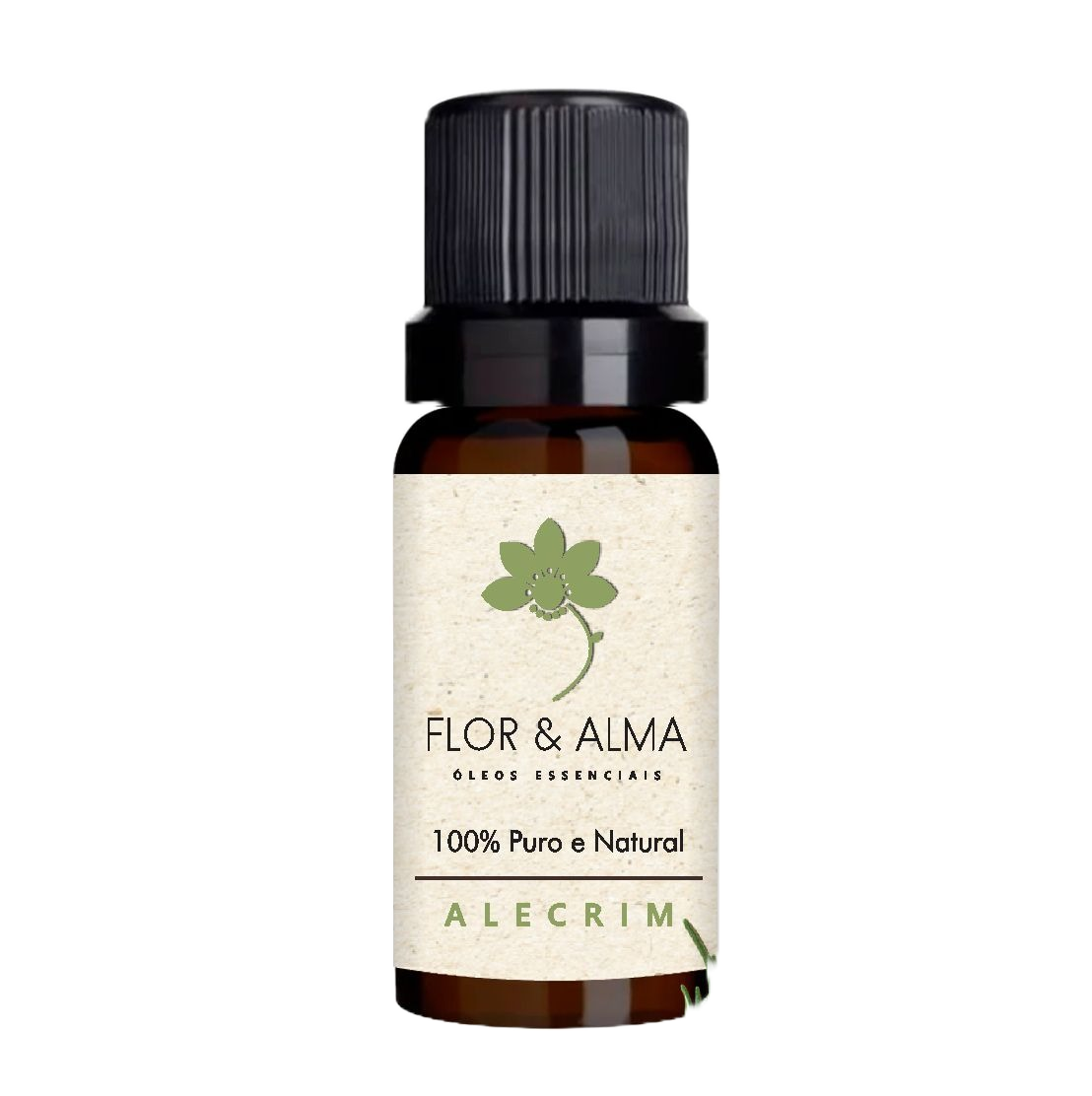 Óleo Essencial Alecrim Puro e Natural 10 ml - Flor e Alma