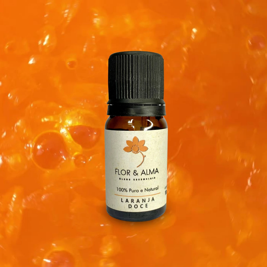 Óleo Essencial Laranja Doce Puro e Natural - Flor e Alma