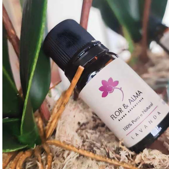 Kit 3 óleos essenciais Alecrim Lavanda e Hortelã Pimenta - Flor e Alma