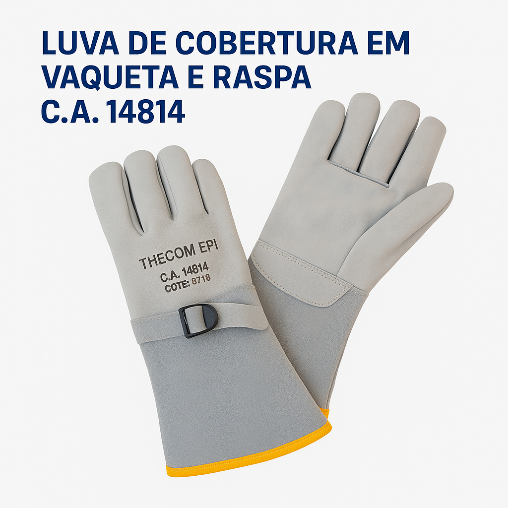 Luva Vaqueta Cobertura Alta-Tensão CA 14814 – Eletricista Pro - OutletEPIs