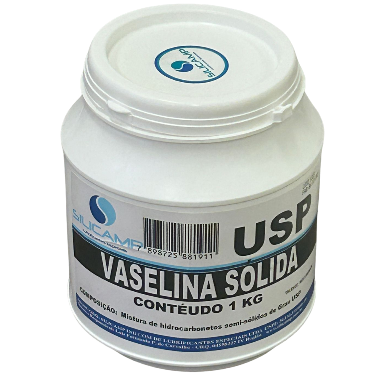 Vaselina Solida Farmacêutica Usp Pura Sem Cheiro Branca 1 Kg - TAPCAMP