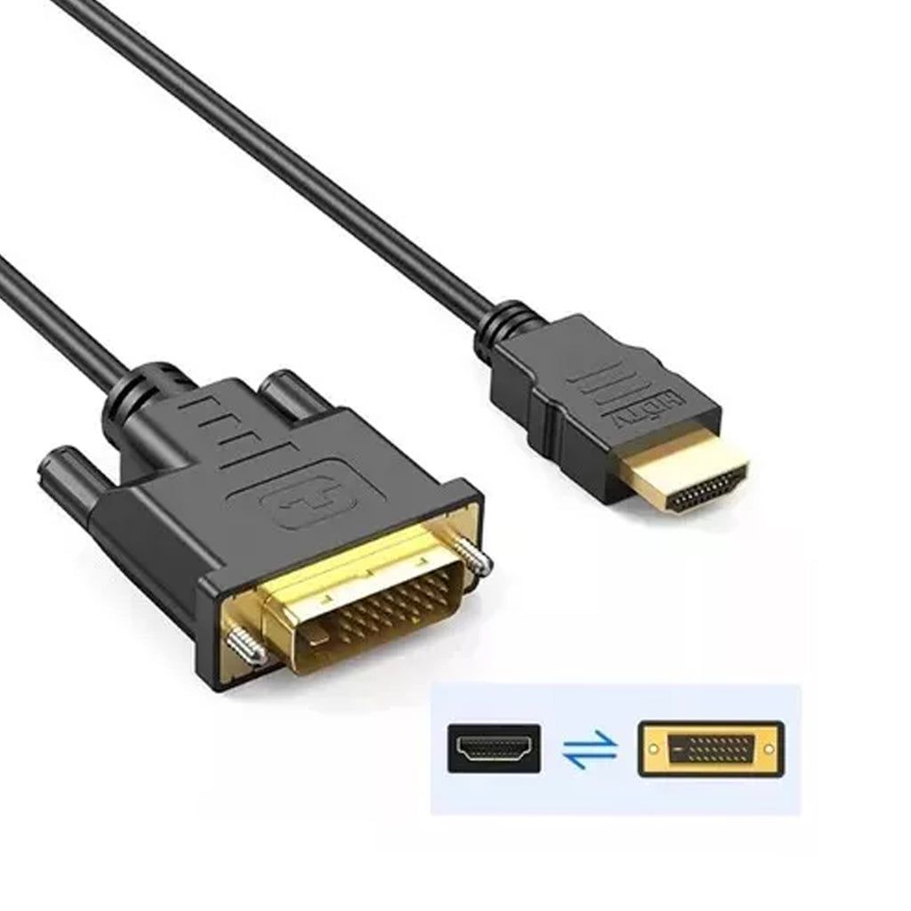 Cabo HDMI para DVI 1.5m 4K Tomate MCB-023 - Conexão de Alta Qualidade - Loja Tomate