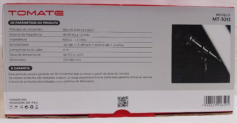 Microfone Dinâmico Profissional Tomate MT-1013 | Qualidade e ...