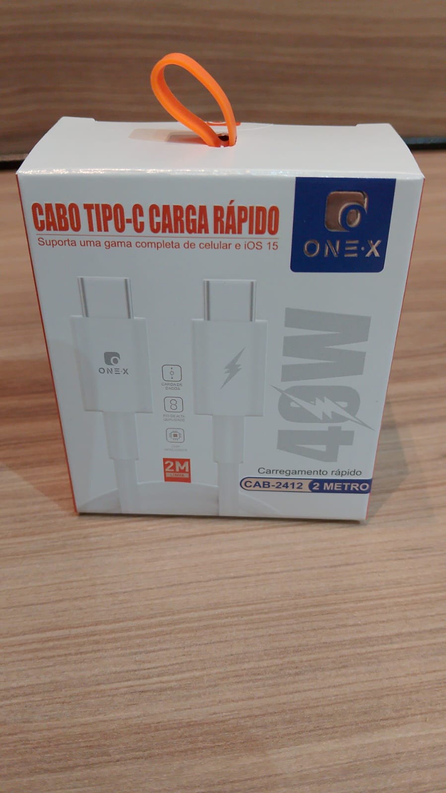 CABO DE DADOS TYPE-C PARA TYPE C 40W 2M ONEX CAB-2412 - Loja Tomate