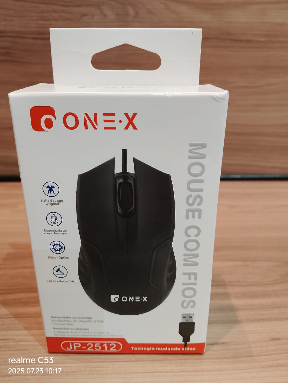 MOUSE OPTICO COM FIO USB 2.0 ONEX JP-2512 - Loja Tomate