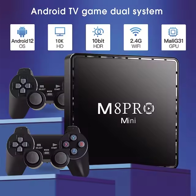GAME STICK RETRO E TV BOX 10K ULTRA HD ONEX Y-M8-5 - Loja Tomate