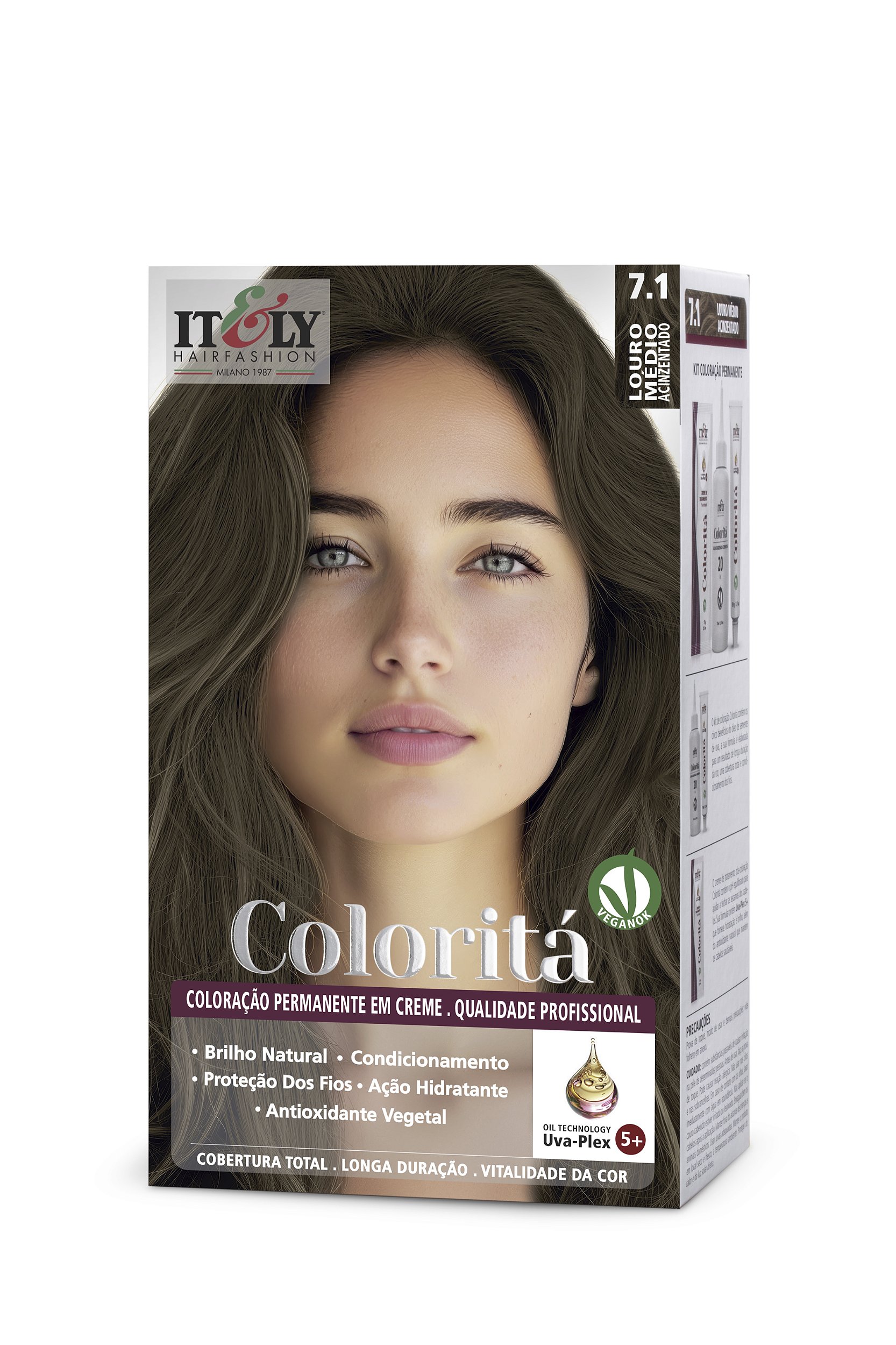 Kit Coloração Itely Profissional Tratamento De Salão Tinta De Cabelo ...