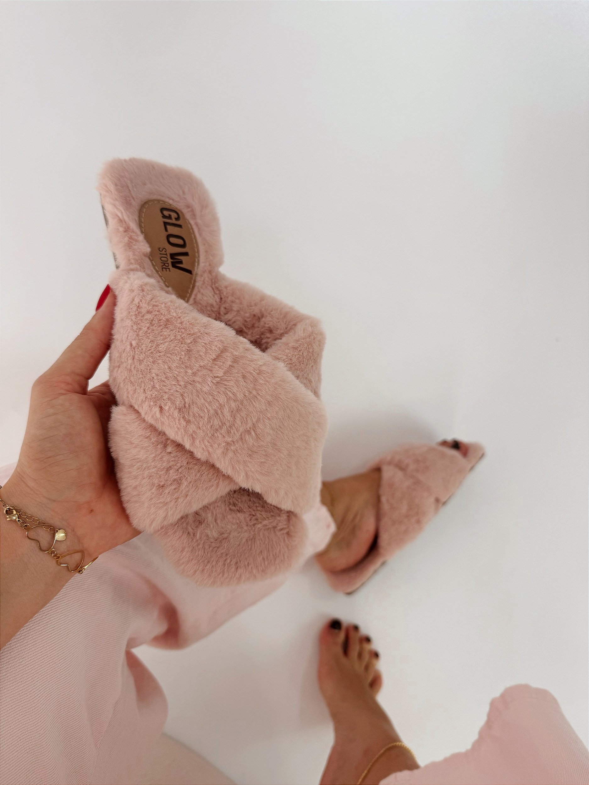 Chinelo Puff | Conforto e Estilo com Tiras Transpassadas - GLOW STORE