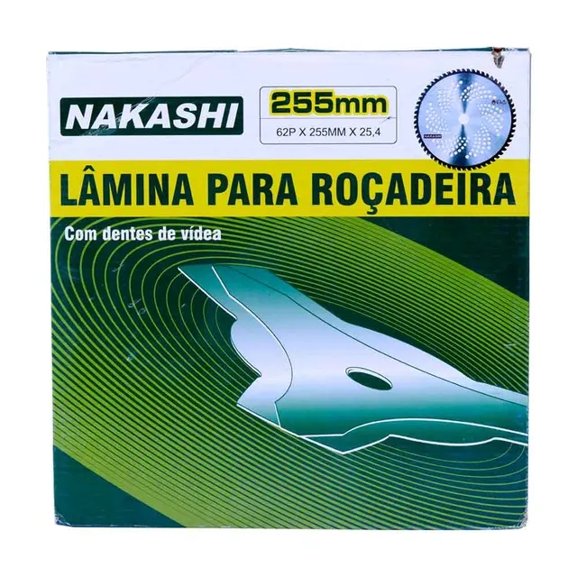 Lâmina para Roçadeira 62d Videa-255 X 25.4 - Nakashi - Manfer Máquinas ...