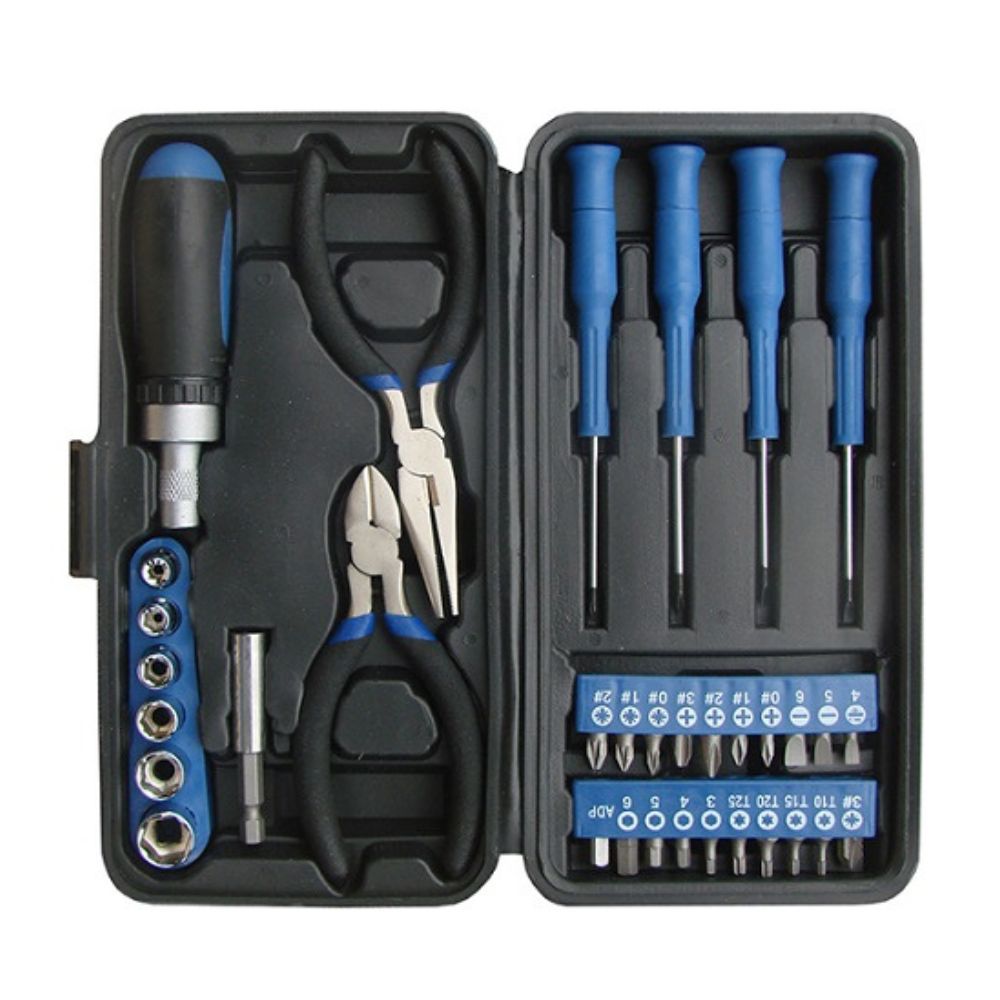 Jogo De Ferramentas C/Alicates Bits Chave Fenda 6237 - Bremen - Manfer ...