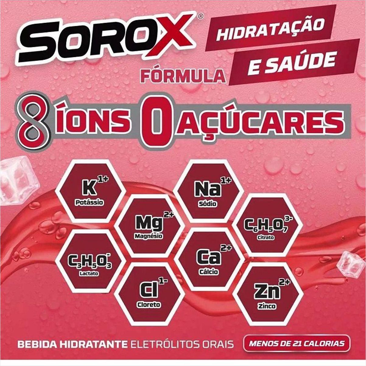 Sorox Frutas Vermelhas: Hidratante com Eletrólitos 8 Íons - AMERIDAN E ...