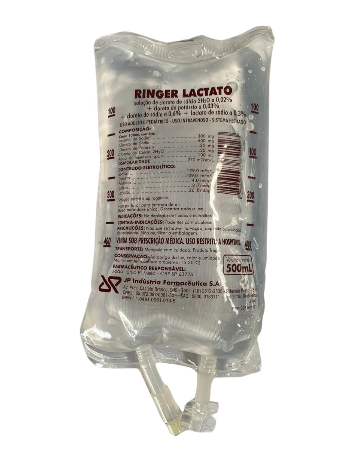 Soro Ringer Lactato - 500ml - Planeta Agrícola