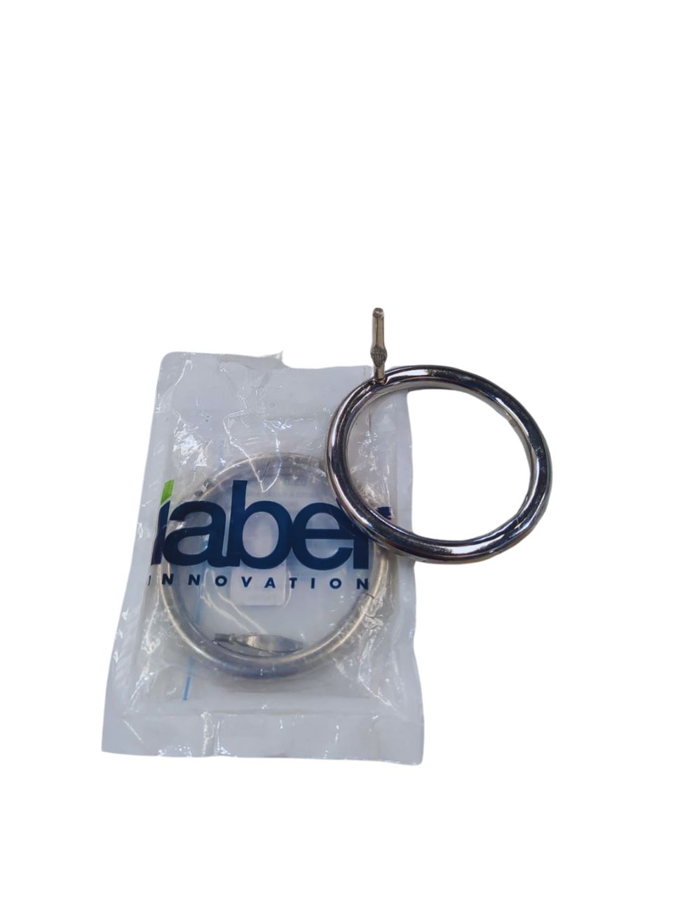Argola nasal bovina inox rosca - 90 MM E - Planeta Agrícola