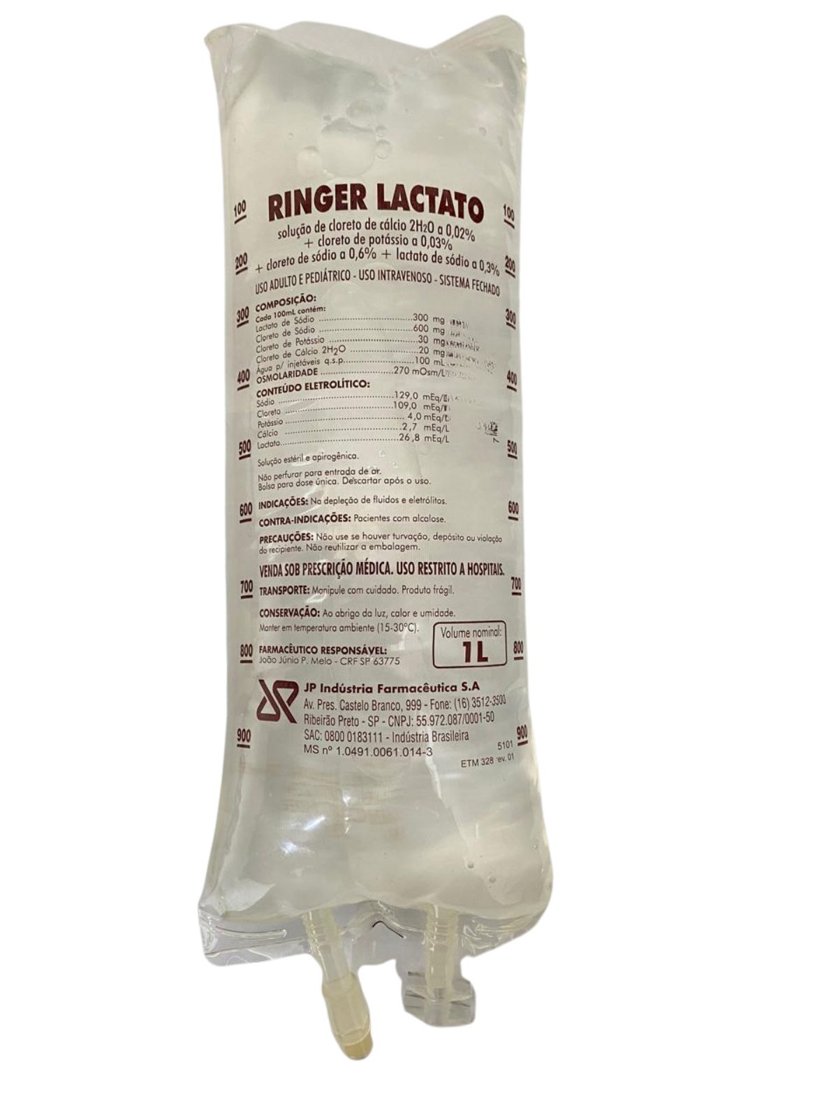 Soro Ringer Lactato J P - 1 L - Planeta Agrícola