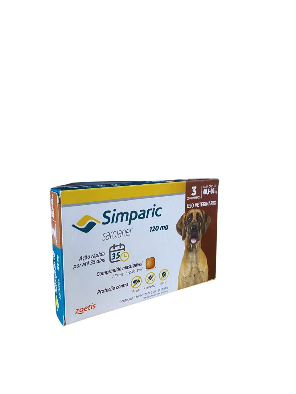 Simparic 120 MG 40 , 1 a 60 KG - Planeta Agrícola