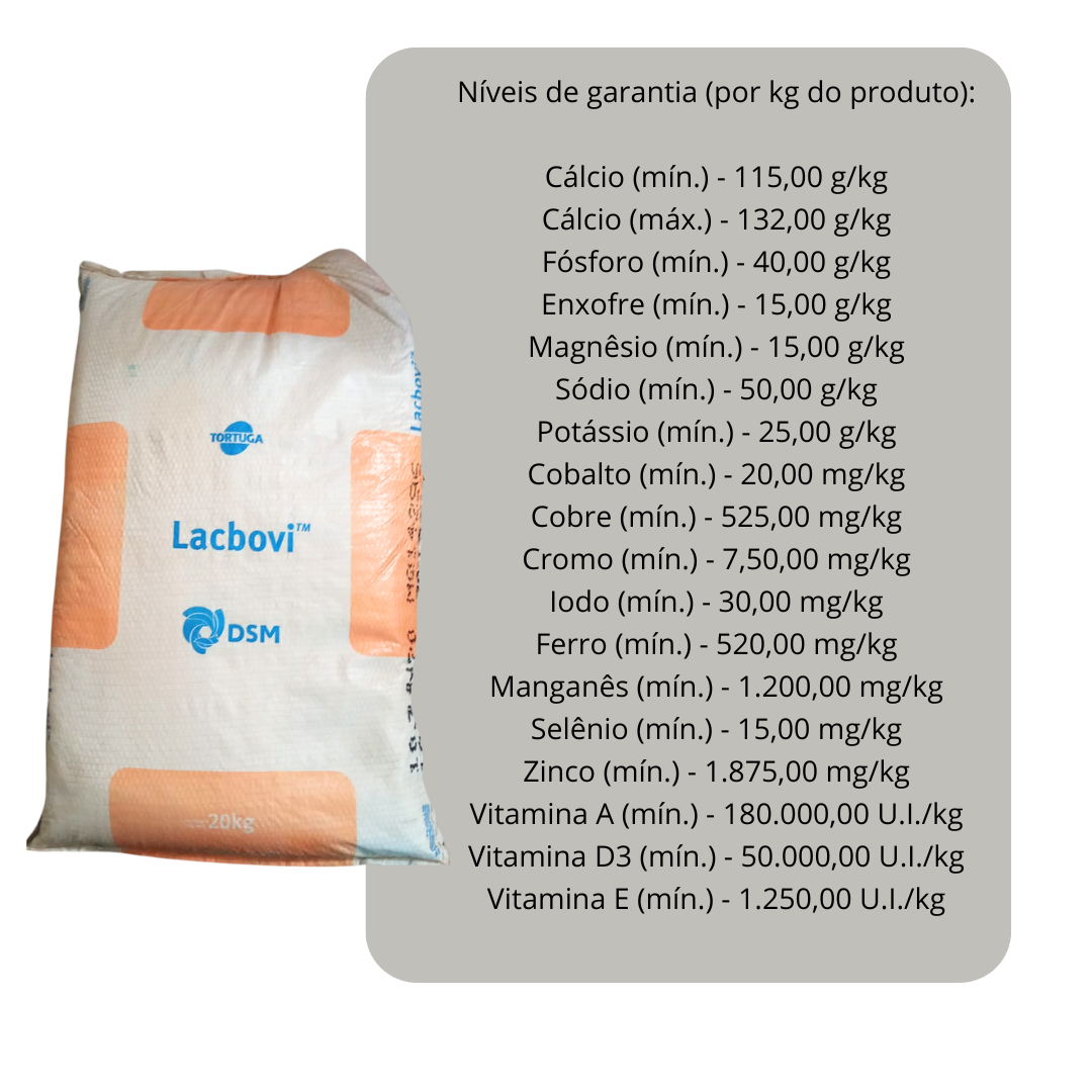 LACBOVI SAL TORTUGA - 20KG - Planeta Agrícola