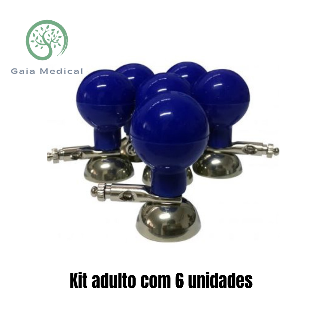 Eletrodo Precordial + Pera em ''Silicone'' para ECG Pacote com 06 Unid ...