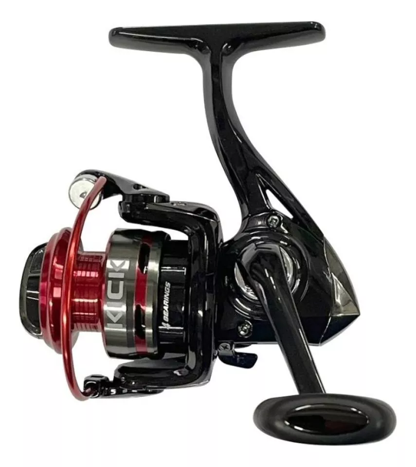Molinete Ultralight Kick - Drag 4kg - Peso 147g - 4 Rol. - Vel. - 4.8:1 - Marine - MultiPesca Brasil