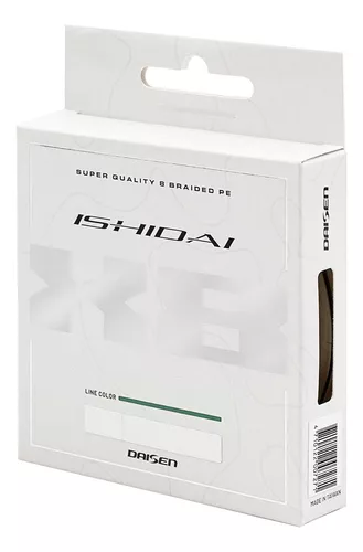 Linha Multifilamento Ishidai X8 PE 200m Verde - Daisen - MultiPesca Brasil