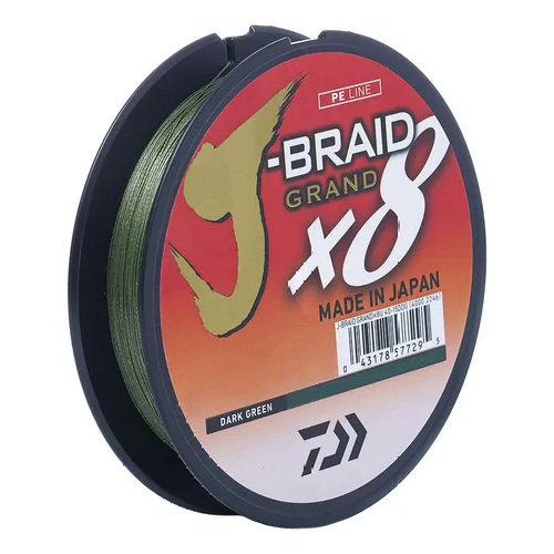 Linha Multifilamento Daiwa Marine J-Braid Grand X8 270m Verde - MultiPesca Brasil