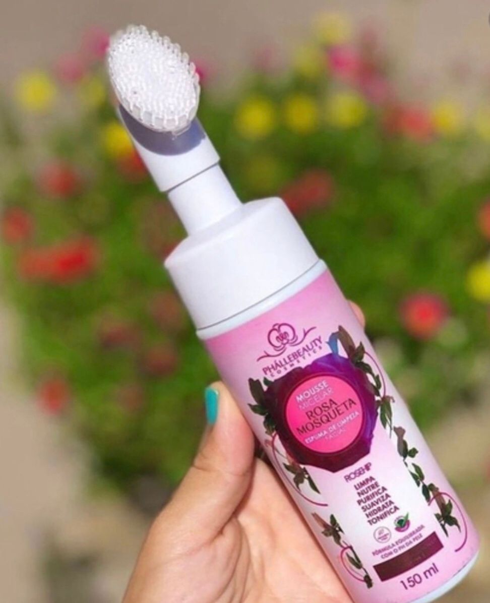 MOUSSE MICELAR - ESPUMA DE LIMPEZA FACIAL PHALLEBEAUTY - ROSA MOSQUETA ...