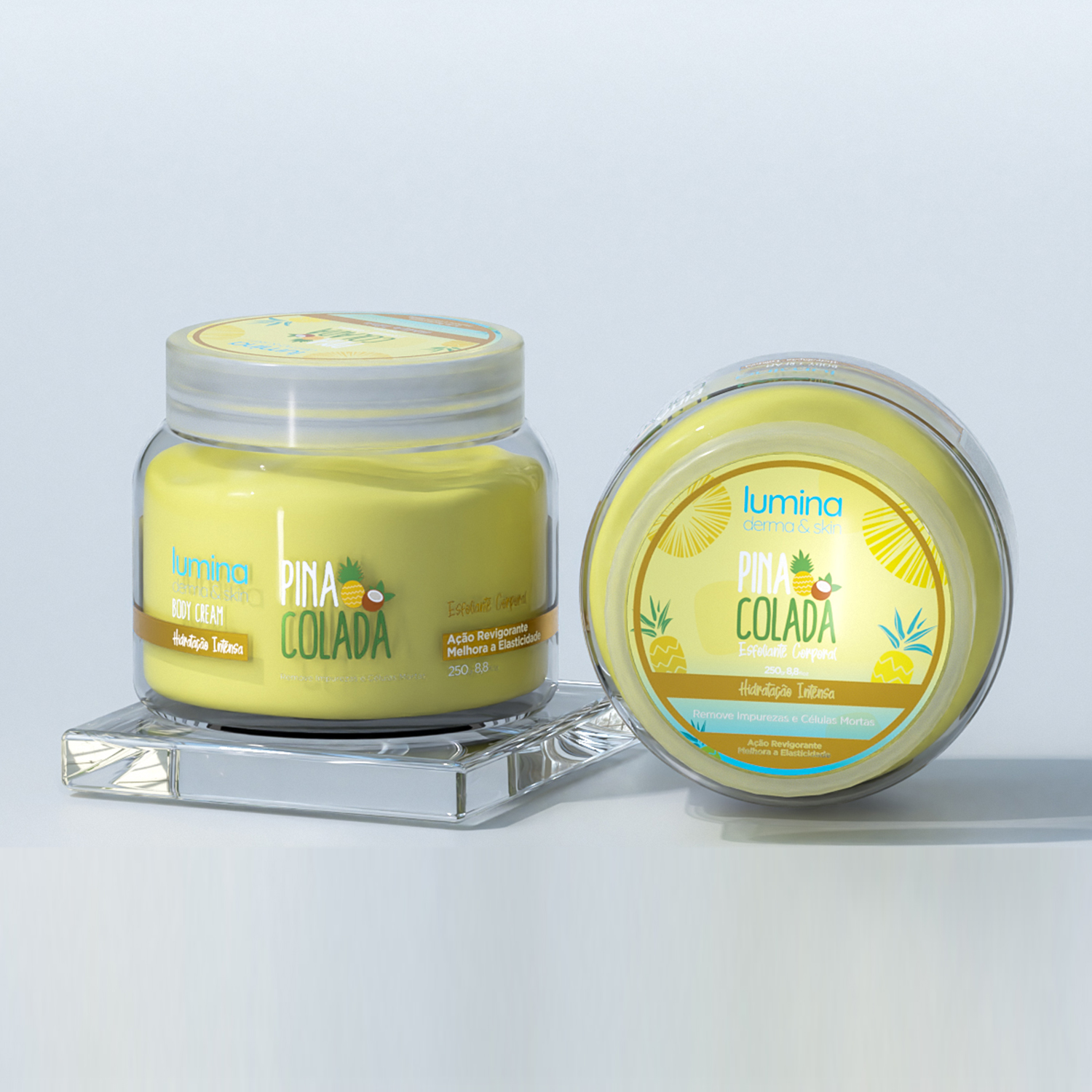 Lumina - Kit Corporal Completo - Pina Colada - Lumina Derma & Skin